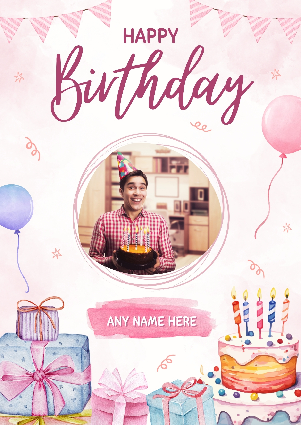 Online Birthday Frame Creator With Name And Picture